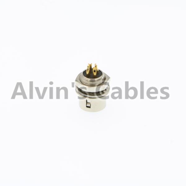 Straight Panel Mount Circular Connector HR10A-7R-4S Hirose 4 Pin Female