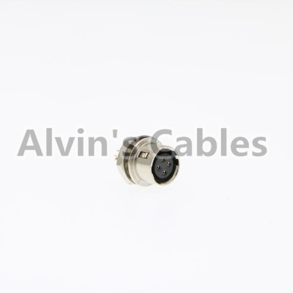 Straight Panel Mount Circular Connector HR10A-7R-4S Hirose 4 Pin Female