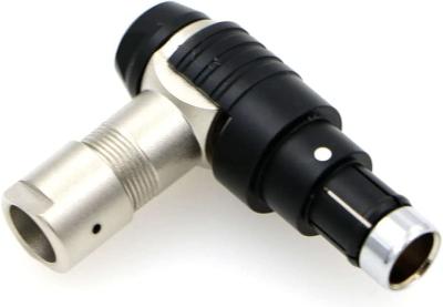 China Alvin'S Cables Compatible Fischer S102 3 Pin Male Right Angle Connector For ARRI Alexa RED DSMC2 Sony Venice zu verkaufen
