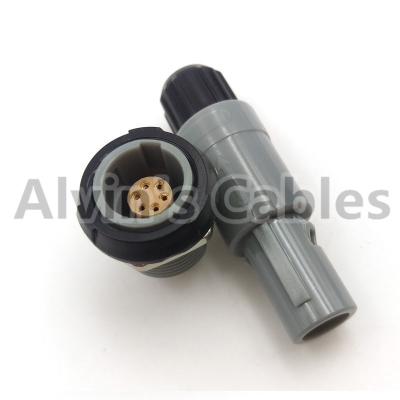 China 6 Pin LEMO Connector Plug And Socket LEMO 1 P PAG / PLG 6 Pin Plastic Series for sale