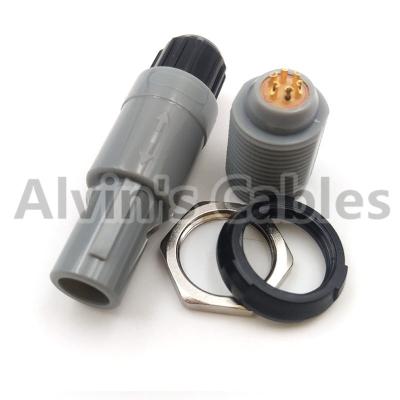 China 6 Pin LEMO Connector Plug And Socket LEMO 1 P PAG / PLG 6 Pin Plastic Series for sale