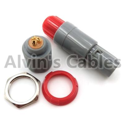 China Lemo 1 P Set 7 Pin Connector And Jack Pac / Plc Gray Jacket Single Positioned 7 Pin Connector for sale