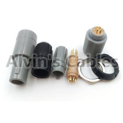 China Compatible 6 Pin LEMO Connector Plug And Grip , LEMO PAG / PLG Series 6 Pin Power Connector Cable Connector for sale