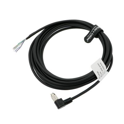 중국 Hirose 8 Pin Female HR25-7TP-8S Right Angle to Open End High Flex Cable for IDS, DAHENG Imaging, Allied Vision GigE 판매용