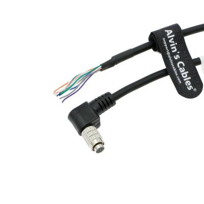 중국 Hirose 8 Pin Female HR25-7TP-8S Right Angle to Open End High Flex Cable for IDS, DAHENG Imaging, Allied Vision GigE 판매용