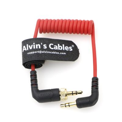 China Alvin's Kabels vergrendelen 3,5 mm TRS naar 3,5 mm TRS Audio kabel voor Sennheiser Deity TC-1 Rechte hoek TRS Gekrolde kabel voor DSL Te koop
