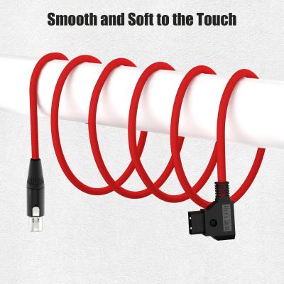 China Alvin's Cables TVLogic Power Cable Mini XLR 4 Pin Female to D-Tap Ultra Soft Cable for TVLogic Field Monitor for sale