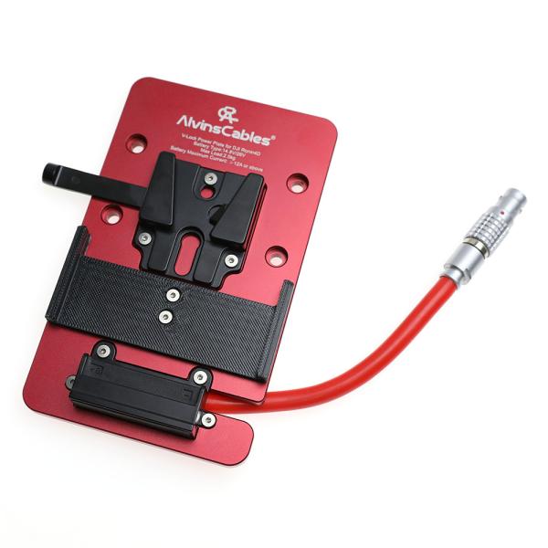 Alvin's Cables V Mount Battery Plate для DJI Ronin 4D, с прямым 1B 6-принным мужским DC-in Out Put Battery Mounts Plate V Mount Plate для Ronin 4D Длинный кабель