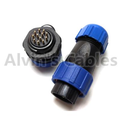 China Circular Multipole Plastic Electrical Connectors Thermoplast PPS Insert Material for sale