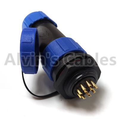 China Circular Multipole Plastic Electrical Connectors Thermoplast PPS Insert Material for sale