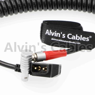 China Zacuto Gratical Eye Viewfinder Power Coiled Cable Right Angle 2 Pin To D-Tap for sale