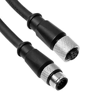 China Cables de Alvin M12 A-Code 8 Pin Hombre a 8 Pin Mujer Cat6a Cable de actuador de sensor blindado de alta flexibilidad para Cognex cámara industrial 26ft en venta