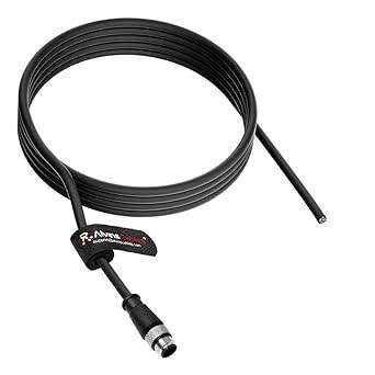 China Alvin's Kabel M12 A-Code 8 Pin Männlich auf offenes Ende Strom-E/A-Kabel Cat6a High-Flex abgeschirmt für Cognex Keyence Basler Industrial Automation Fieldbus Modul 6.6ft zu verkaufen