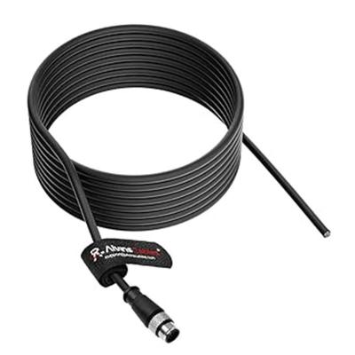 China Alvin's Kabel M12 A-Code 8 Pin Männlich bis offenes Ende Strom I/O Kabel Cat6a High-Flex abgeschirmt für Cognex Keyence Basler Industrial Automation Fieldbus Modul 65.6ft/20m zu verkaufen