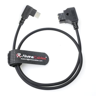중국 알빈 케이블 Dtap 오른쪽 각 USB C 전원 케이블, 2ft 초 부드럽고 유연한 Dtap C 유형 Tilta 핵 나노 II 무선 렌즈 제어 모터에 대한 강화 된 전력 판매용