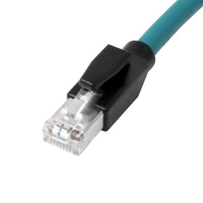 Cina Cavi Alvin M12 X-Code da 8 pin da femmina a RJ45 Cavo Ethernet Cat6A Alto-Flex schermato per Cognex Keyence Basler Industrial Automation Fieldbus Modulo 3.3ft/1m, verde in vendita