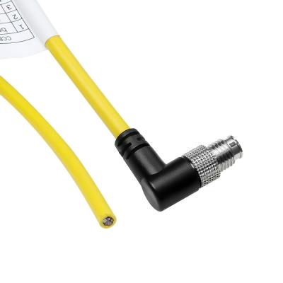 中国 アルヴィンズケーブル M8 5ピンBコード コグネックス・イン・ビジョン・マイクロ2000用の男性から飛ぶリードI/Oケーブル ビジョンシステム産業自動化用のトリガーストローブケーブル 高フレックス右角,15m/49.2ft 販売のため