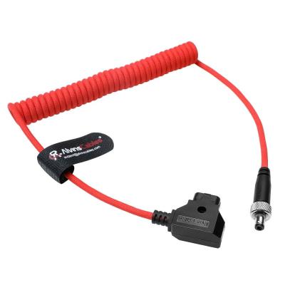 China Alvin's Cables Atomos Ninja V D-tap Power Cable, 1.6-4ft Smart Dtap tot vergrendeling DC 2.1 Coiled Cable voor Blackmagic Video Assist, voor Hollyland Mars 400S, Ultra Soft Te koop