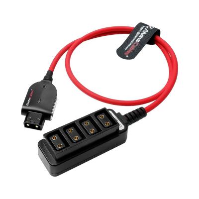 China Alvin's Cables Smart D-tap Splitter Cable Ultra Soft Smart Dtap Male to 4 Port Dtap Female Power Supply for V-Mount Camera Battery P-tap Power Hub for ARRI RED Teradek SmallHD SmallRig 60cm|23.6inches for sale
