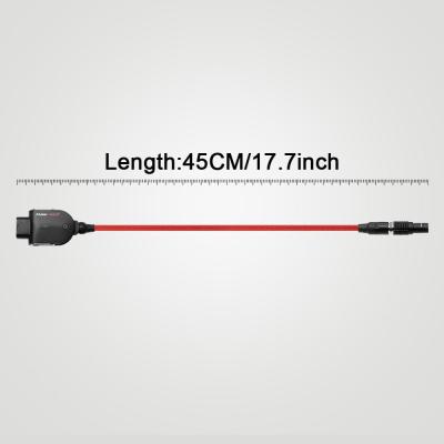 Cina Cable di Alvin Smart D-tap a 2 pin Maschio intreccio cavo di alimentazione per BMPCC Pyxis fornoTeradek fornoSmallHD fornoZ-CAM flessibile intreccio 45cm forno18 pollici, nero in vendita