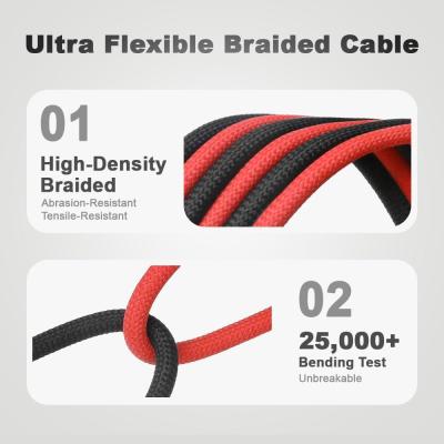 Cina Cable di Alvin Smart D-tap a 2 pin Maschio intreccio cavo di alimentazione per BMPCC Pyxis fornoTeradek fornoSmallHD fornoZ-CAM flessibile intreccio 45cm forno18 pollici, nero in vendita