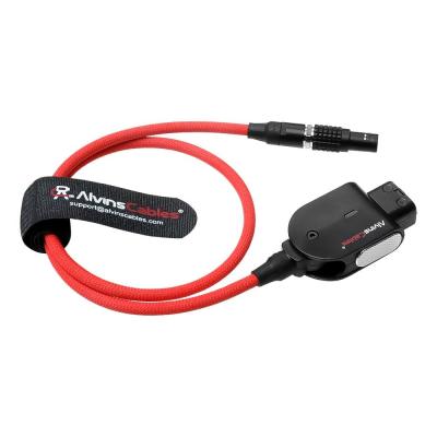 Cina Cable di Alvin Smart D-tap a 2 pin Maschio intreccio cavo di alimentazione per BMPCC Pyxis fornoTeradek fornoSmallHD fornoZ-CAM flessibile intreccio 45cm forno18 pollici, nero in vendita