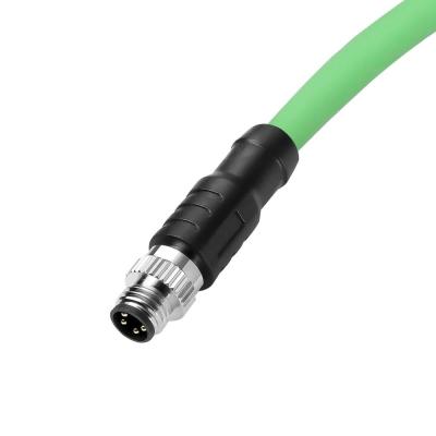 中国 アルヴィンのケーブル M8 Aコード 4ピン 男性から4ピンケーブル 高柔軟性シールド ベックホフ ZK1090-3131 産業自動化 エーテルキャット フィールドバス 20イン / 50cm 販売のため