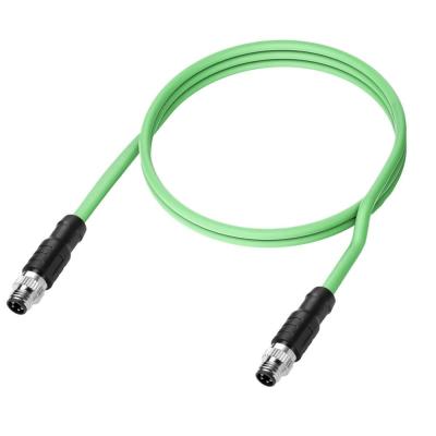 Cina Alvin's Cables M8 A-Code 4 Pin Maschio a 4 Pin Cable High-Flex Shielded per Beckhoff ZK1090-3131 Automazione industriale EtherCAT Fieldbus 6.6ft/2m in vendita