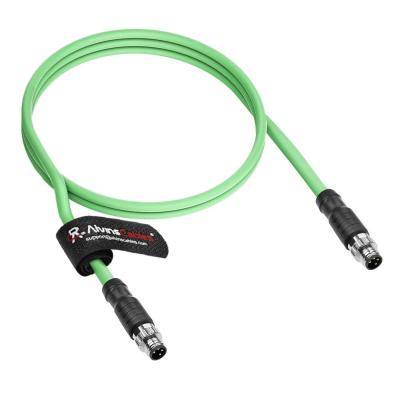 Cina Alvin's Cables M8 A-Code 4 Pin Maschio a 4 Pin Cable High-Flex Shielded per Beckhoff ZK1090-3131 Automazione industriale EtherCAT Fieldbus 6.6ft/2m in vendita