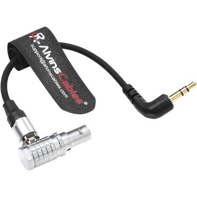 China Alvin's Kabel Zeitcode-Aus-Kabel für Sound-Geräte durch Tentacle-Sync Zeitcode von 5-Pin-Mann-Rechtwinkel bis 1/8" durch 3,5mm TRS 6Inch15CM durch zu verkaufen