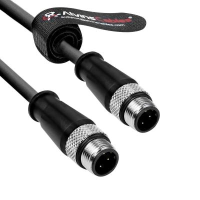 中国 アルヴィンのケーブル M12 Dコード 4ピン 男性から M12 Dコード 4ピン 男性 イーサネットケーブル キエンス・バウマー 病室カメラ,ハイフレックス Cat6aケーブル 産業自動化,EtherCAT/PROFINET,ロボット 6.6ft/2m 販売のため