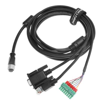 Cina Cavi di Alvin M12 A-Code 17 Pin Cable Ethernet di potenza e dati per Hikrobot ID2000 ID3000 lettori di codici a barre, SC2000 SC3000 sensori di visione, M12 17 Pin Femminile a RJ45 DB9 Interfaccia cavo integrato 9.84ft / 3m in vendita