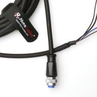 China Alvin's Cables M12 A Code 4Pin to Open Wire Power Cable 8m for sale