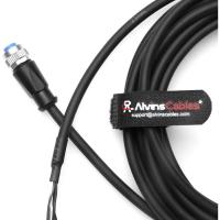 China Alvin's Cables M12 A Code 4Pin to Open Wire Power Cable 8m for sale