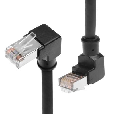 중국 Alvin's Cables Cat6 차폐 RJ45 케이블 32.8ft 다운 앵글 (PLC 로봇용) 판매용