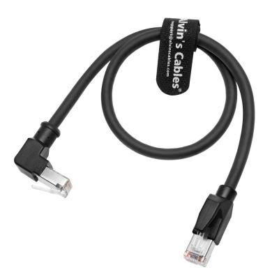 Cina Cavo RJ45 schermato Cat6 di Alvin's Cables, 49,2 piedi, ad angolo verso il basso per robotica PLC in vendita