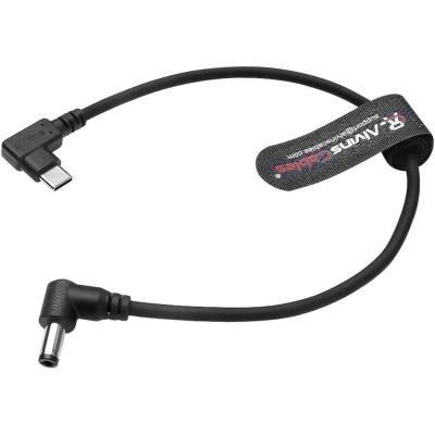 China Alvin's Cables Right Angle USB-C Type-C PD to DC Power Cable PD Charging Cable for Blackmagic Video Assist Monitor 30CM/11.8 inches for sale
