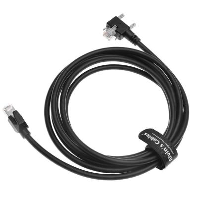 중국 Alvin's Cables CAT6a 기가비전 케이블 실드형 고유연성 49.2ft 좌각 판매용