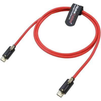 中国 ブラックマジック 6K 12K 3.3ft 10Gbps のためのAlvinのレッドロック USB Cケーブル 販売のため