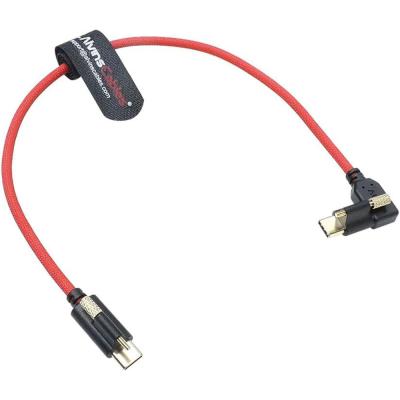 中国 Alvin's Locking USB C ケーブル for Blackmagic 4K G2 Pyxis 10Gbps 12インチ Red 販売のため