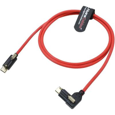 中国 Alvin's Red Locking USB C ケーブル for Blackmagic 4K G2 3.3ft 10Gbps 販売のため