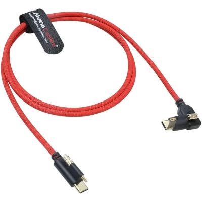 중국 Blackmagic 4K G2 3.3ft 10Gbps를 위한 Alvin의 레드 잠금 USB C 케이블 판매용