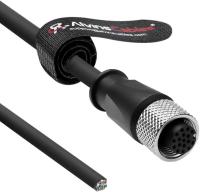 China Alvin's M12 A Code 17 Pin Cable 9.8ft HikRobot Cognex for sale