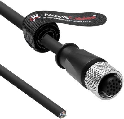 China Alvin's 20m M12 A Code 17 Pin Cable CAN PROFINET Ethernet-IP Industrial Camera Use for sale
