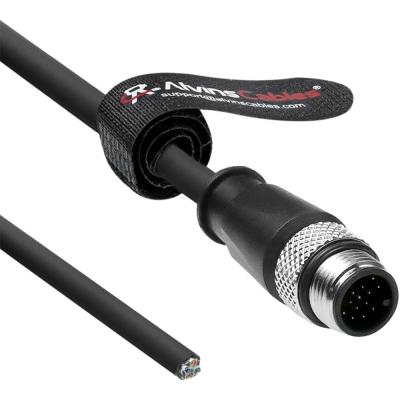 China Alvin's M12 A Code 17 Pin Male to Open Cable 1m CAN PROFINET for Applied Motion Servo for sale