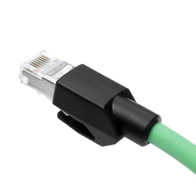 China Alvin's M12 D-Code 4-Pin to RJ45 Cable - 2m High-Flex Green for sale
