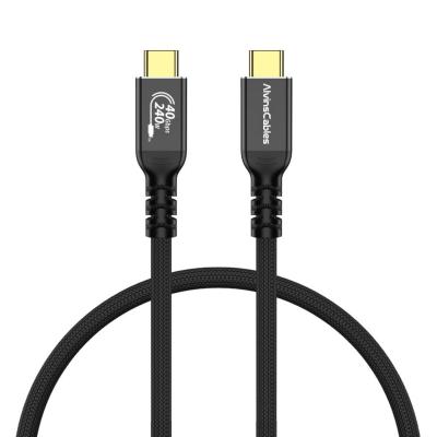 China Alvin's USB4 2ft Cable, 40Gbps 240W, 8K@60Hz, Thunderbolt 4/3 Compatible for sale