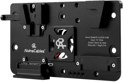 China Alvin's V-Mount Power Plate for SmallHD Monitor & VAXIS Transmitter - Black for sale