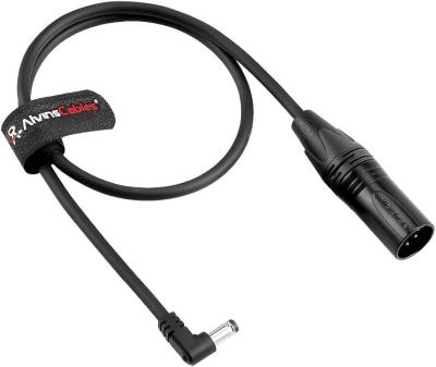 Chine Câble d'alimentation coudé XLR 4 broches vers CC 5,5x2,1 mm d'Alvin pour Canon C70, BMD, Atomos à vendre