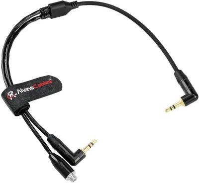China Alvin's Cables Tentacle Sync TRS 3.5mm Microphone Y-Cable for Camera/Mic, 30cm/12in for sale